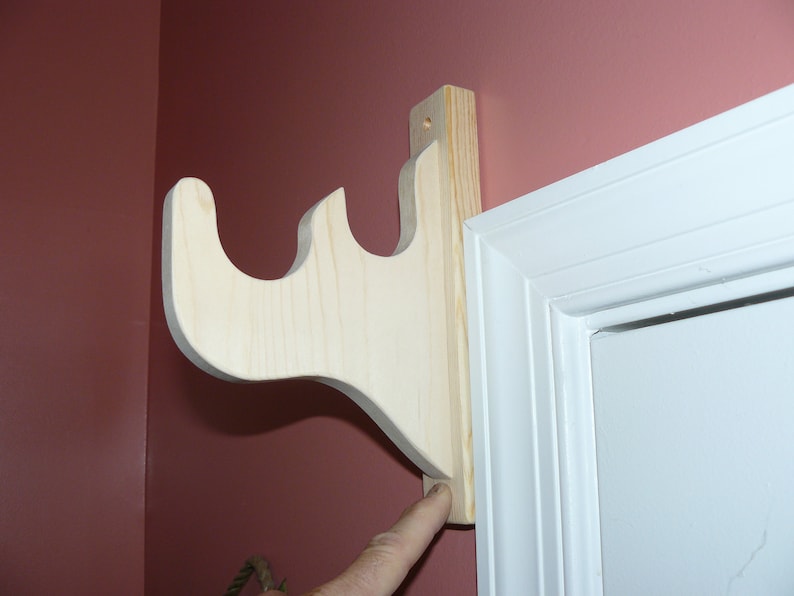 Double Rod Fancy Wood Brackets | Etsy