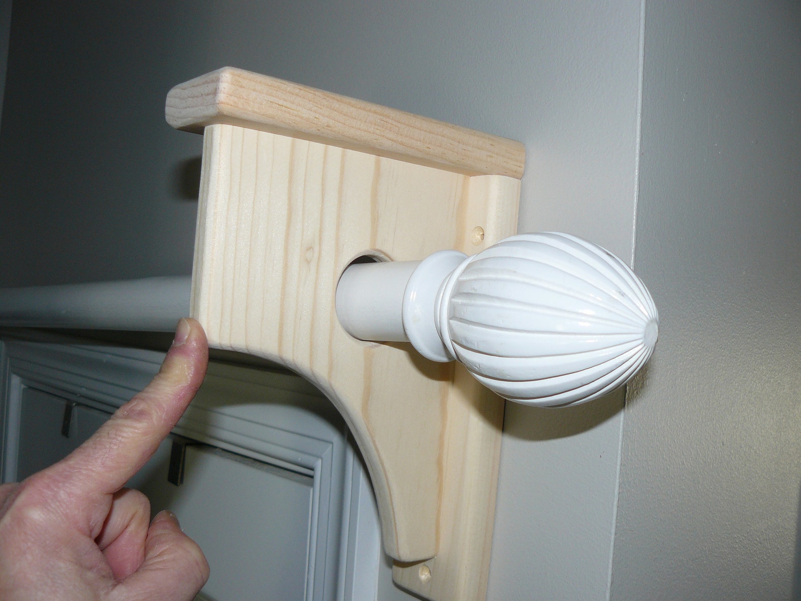 Curtain Rod Shelf Brackets - Etsy