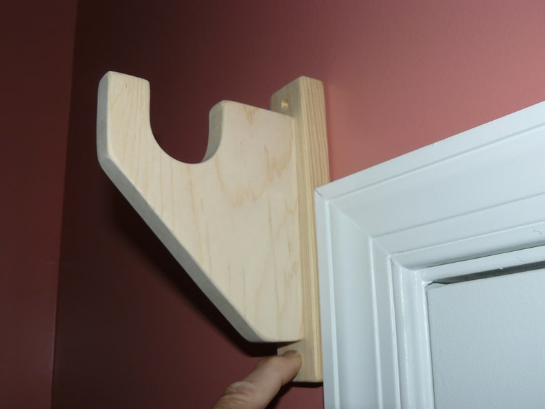 Angled Curtain Rod Brackets - Etsy