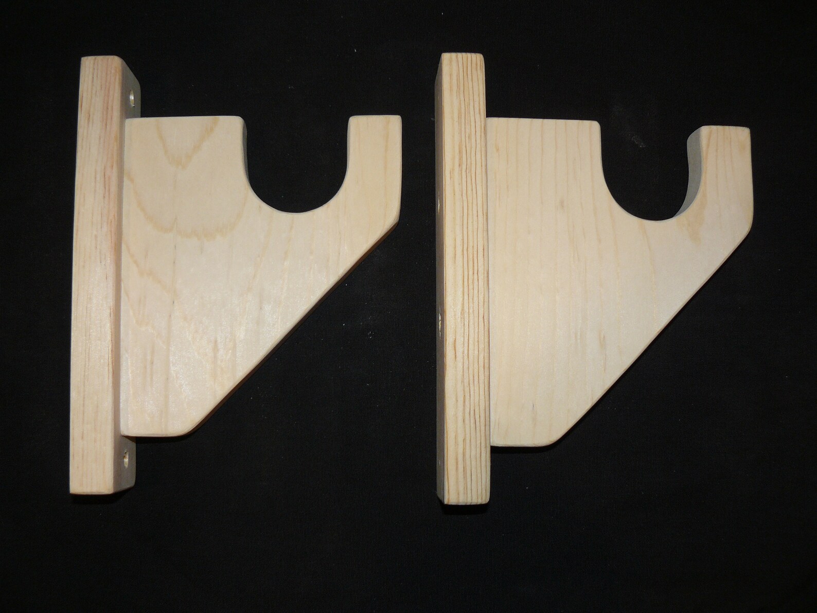 Angled Curtain Rod Brackets - Etsy