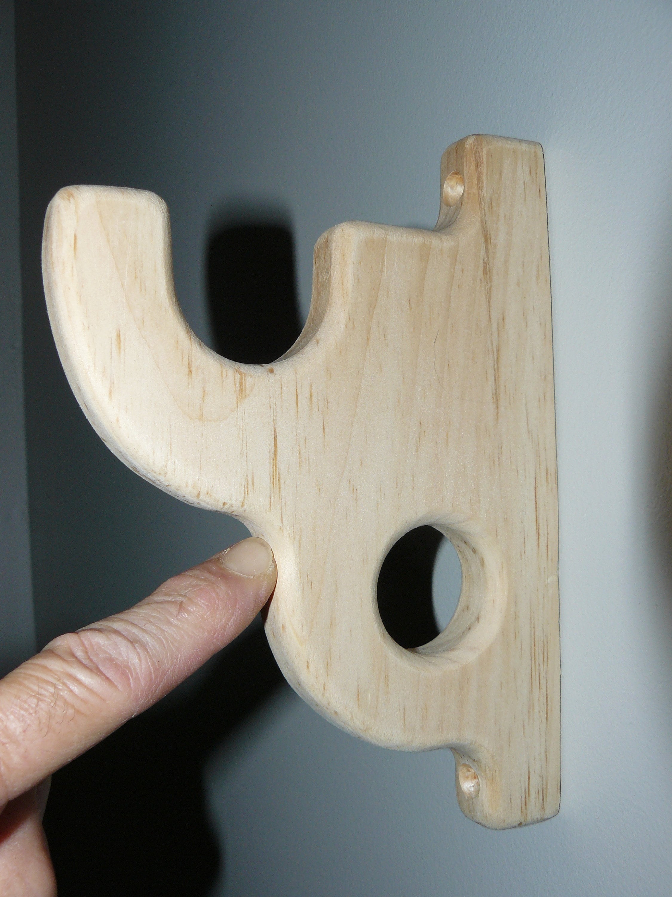 Wood Brackets for 2 Rods - Etsy