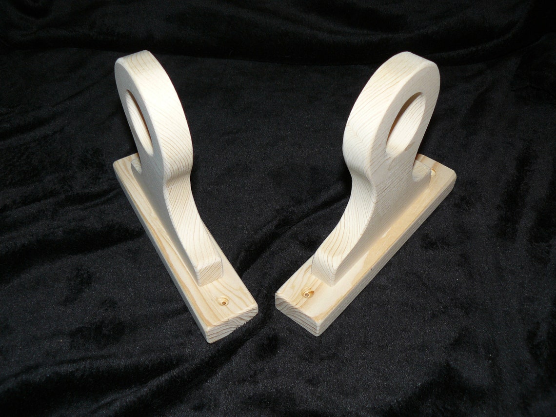 Arched Wall Brackets With Back Piece - Etsy