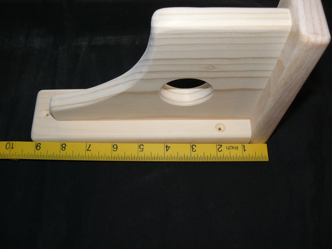 Curtain Rod Shelf Brackets - Etsy