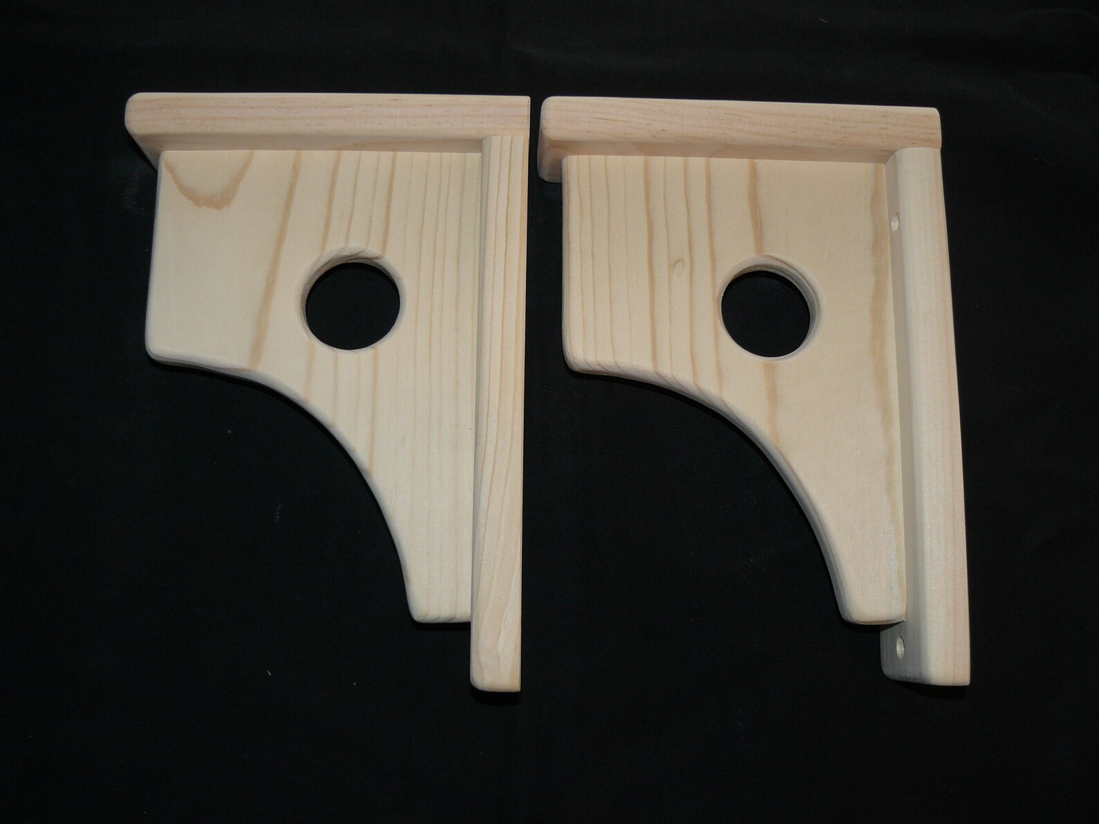 Curtain Rod Shelf Brackets - Etsy