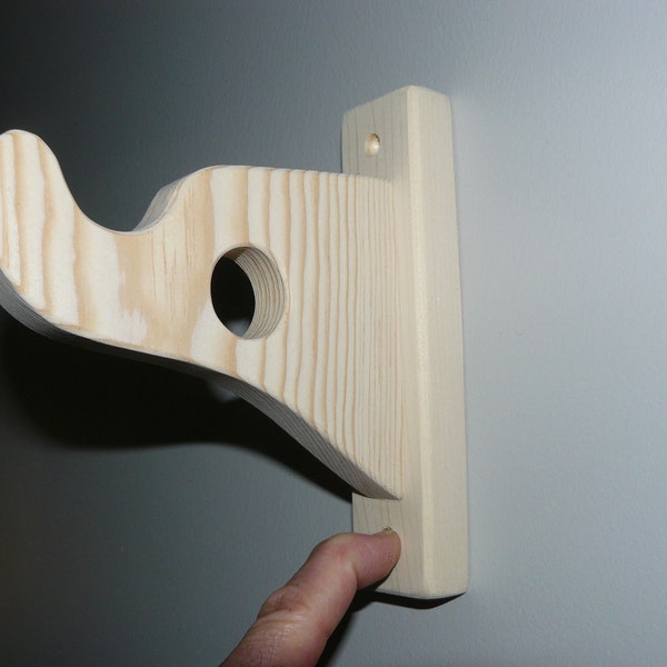 Wood Curtain Rod Bracket - Etsy