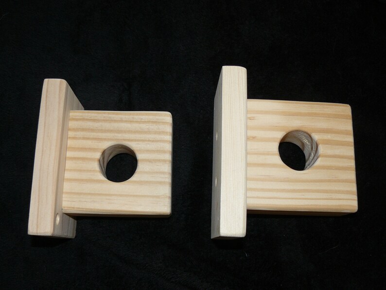 Square Cut Rod Brackets | Etsy