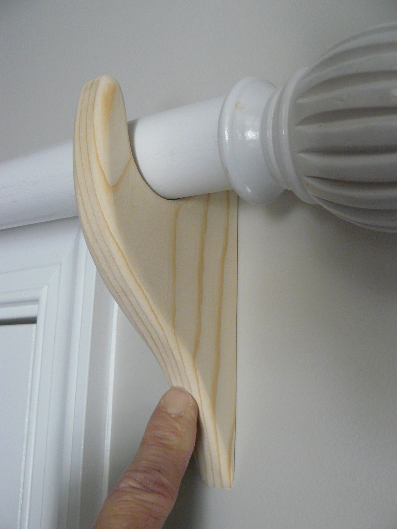 Wood Drapery Rod Brackets - Etsy