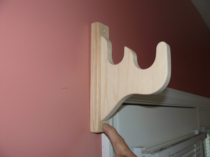 Double Rod Fancy Wood Brackets | Etsy