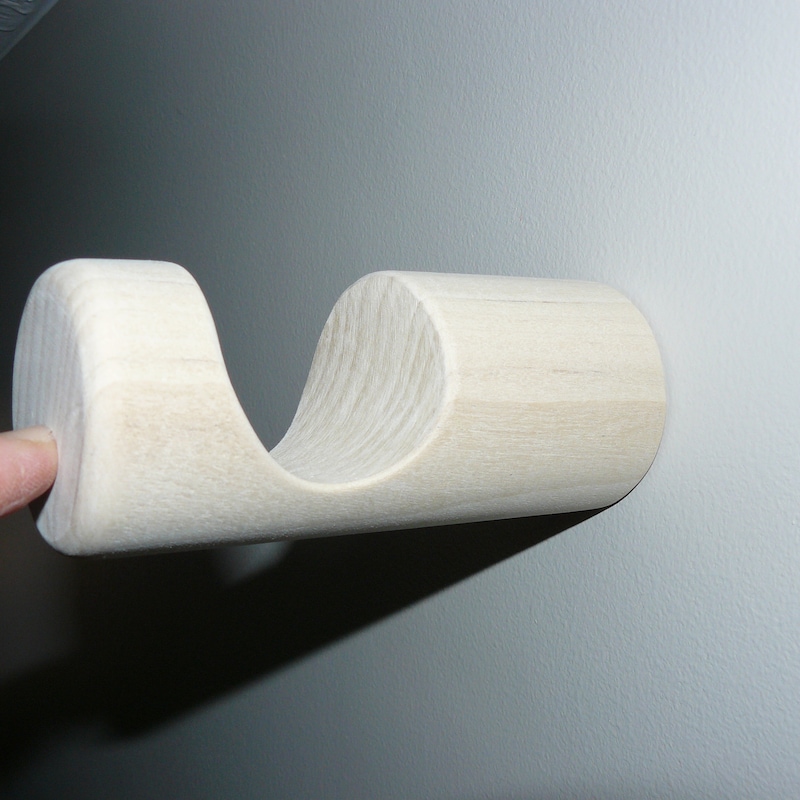 Wood Curtain Holder - Etsy