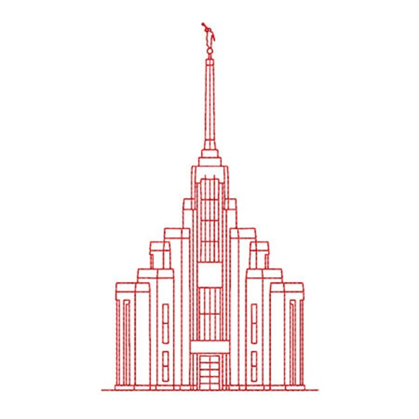Lds Temple Machine Embroidery - Etsy