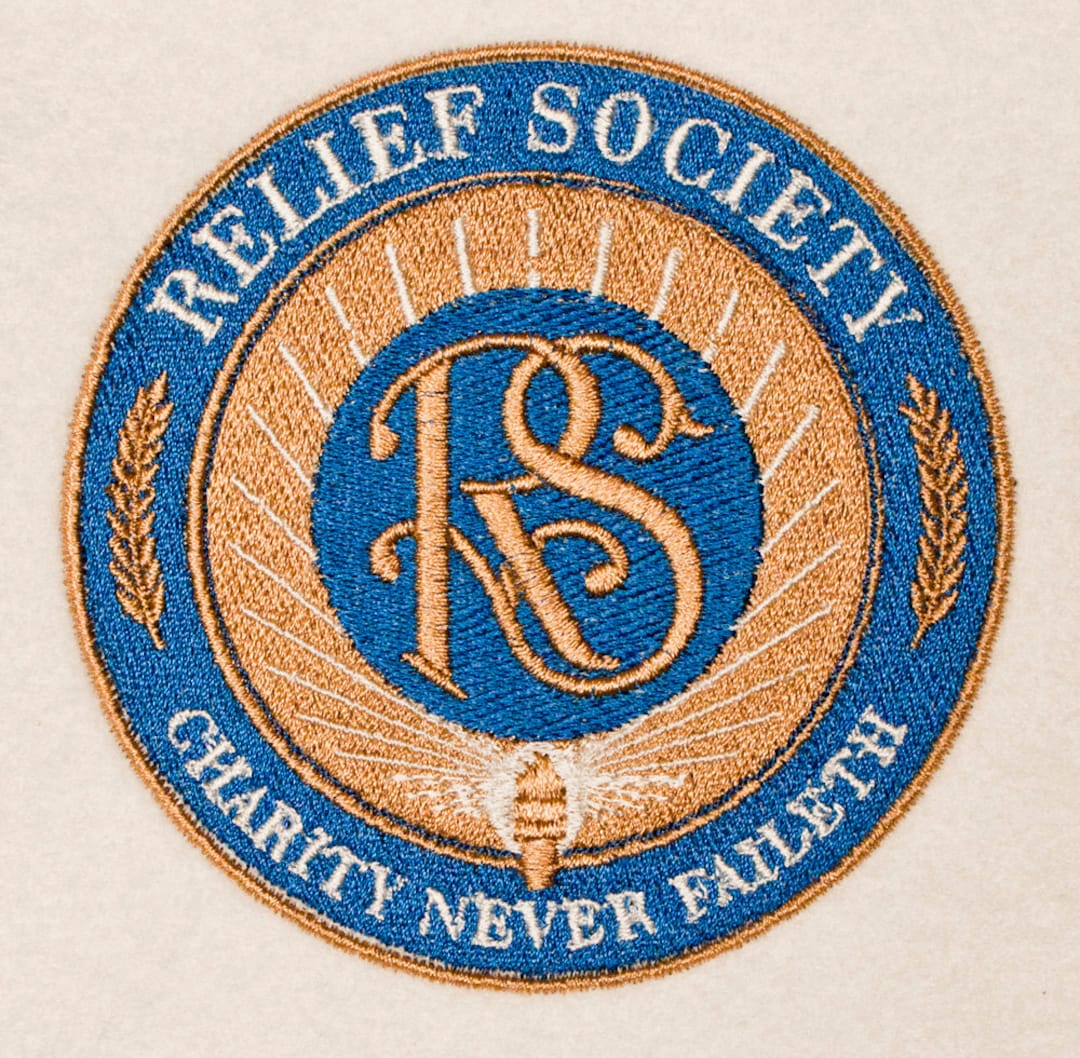 Machine Embroidery Design Relief Society Seal Digital - Etsy