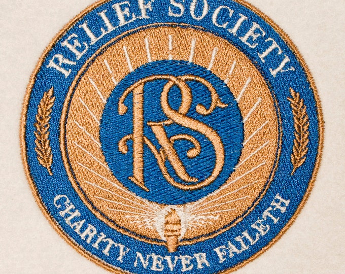 Machine Embroidery Design Relief Society Seal Digital - Etsy