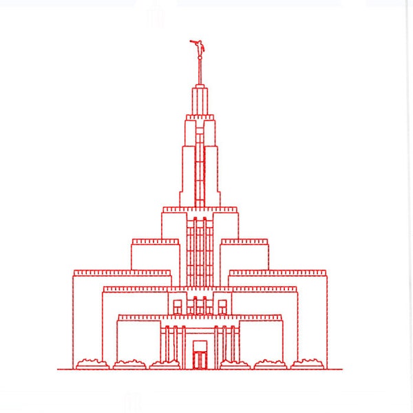 Lds Temple Machine Embroidery - Etsy