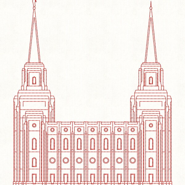 Temple Embroidery - Etsy