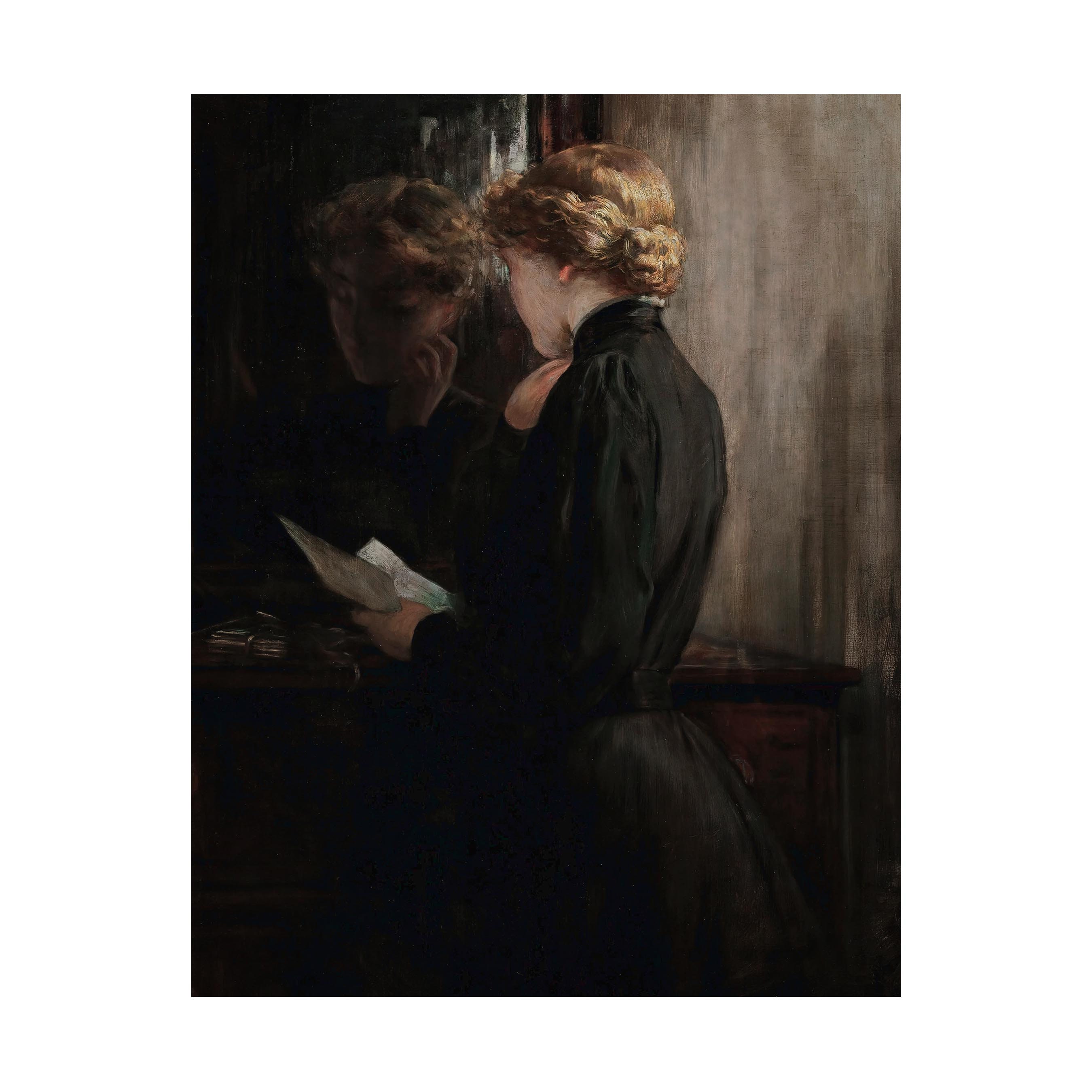 Dark Academia Art Print. Printable Digital Download. Vintage Moody Art ...