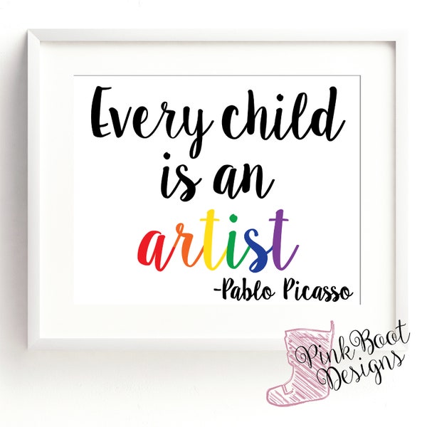 Every Child Is An Artist Poster at Rose Braddon blog