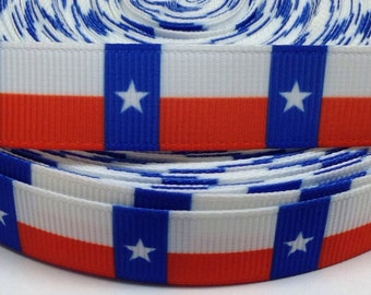 Texas Flag Ribbon | Etsy