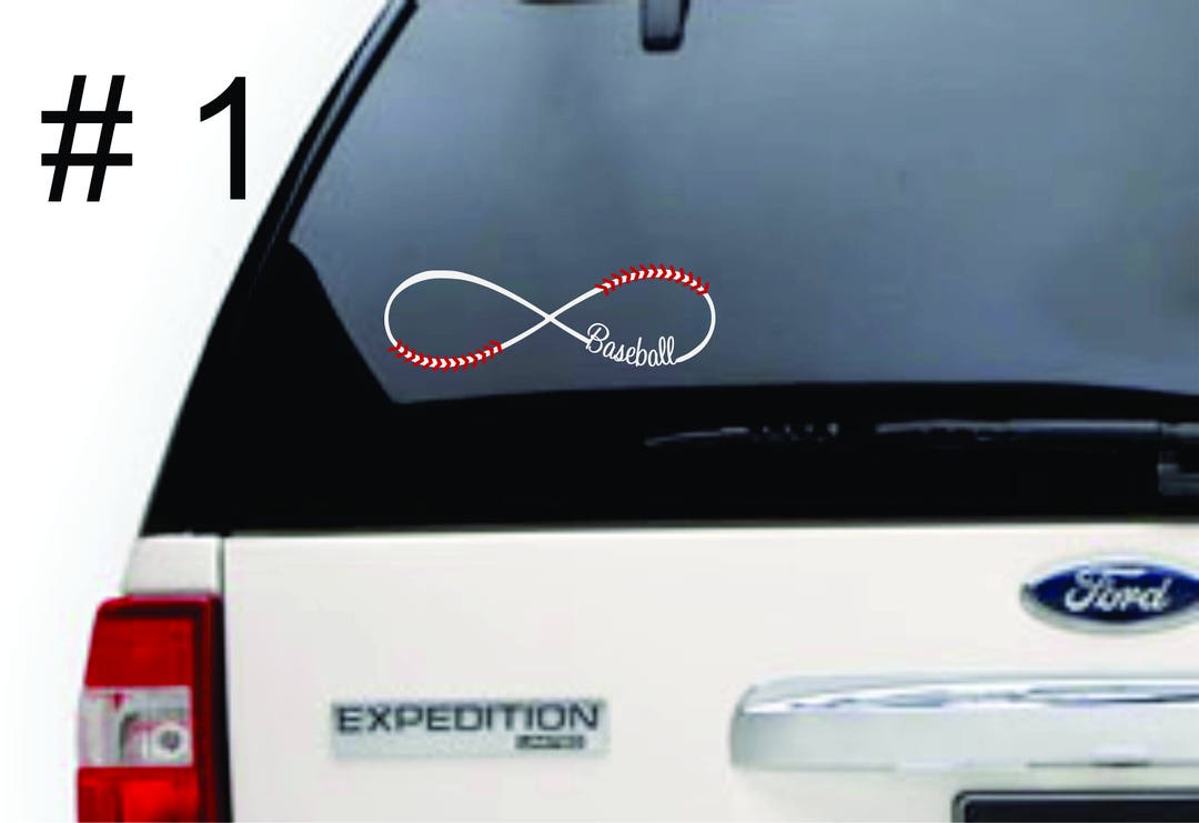Baseball Infinity Window Decal / Window Sticker / Car Decal / Love ...