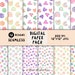 Watercolor Rainbow, Smiley Face, Heart Mix Digital Paper Pack ...