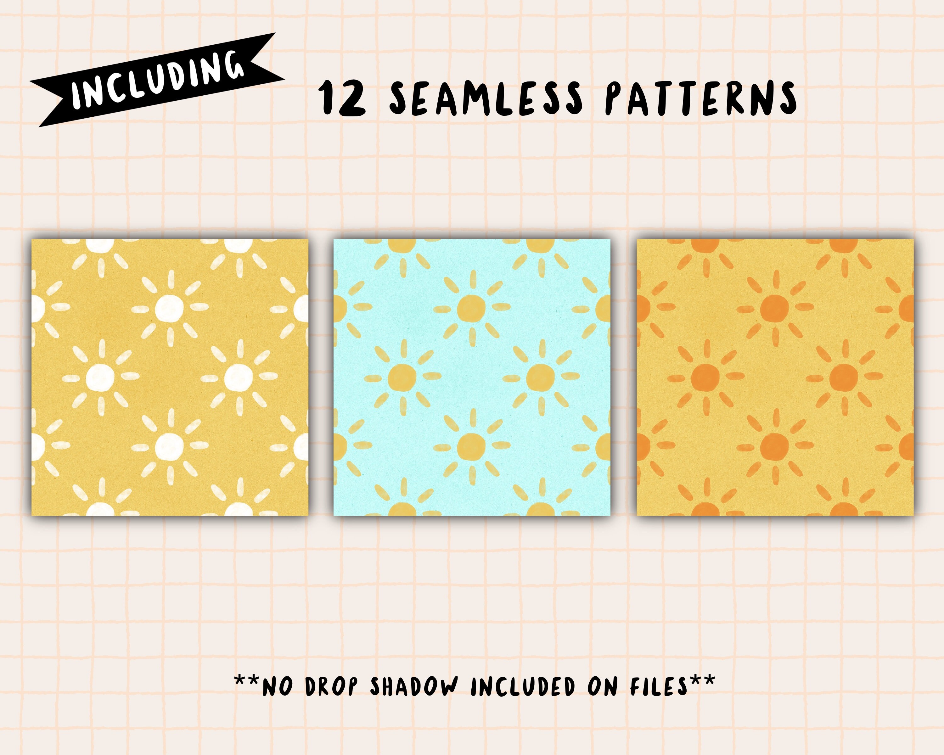 Watercolor Bright Suns - Sun Doodle Illustration, Background, Scrapbook ...