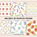 Back to School Watercolor Teacher Digital Paper Pack - Heart, Rainbow ...