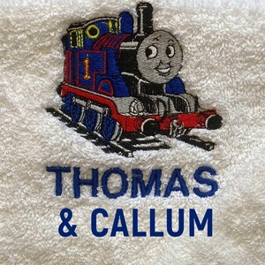 Thomas the Tank Personalised Towel Set - Etsy UK
