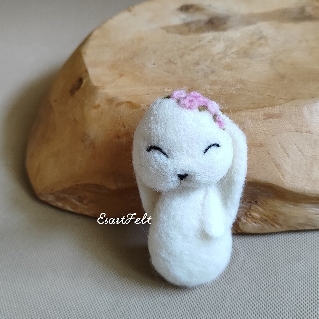 Felted Bunny Prop, Newborn Phoography Prop, Easter Newborn Prop ...
