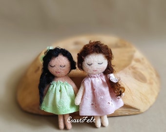 RTS Felted Photo Props Doll, Newborn Doll Photo Props, Little Doll ...