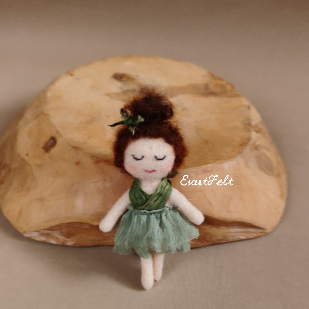 Felted Photo Props Doll, Newborn Doll Photo Props, Little Doll ...