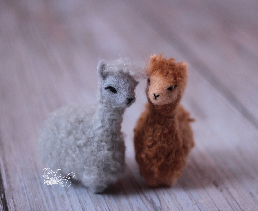 Felted Alpaca Llama, Needle Felted Alpaca, Newborn Photography Props ...