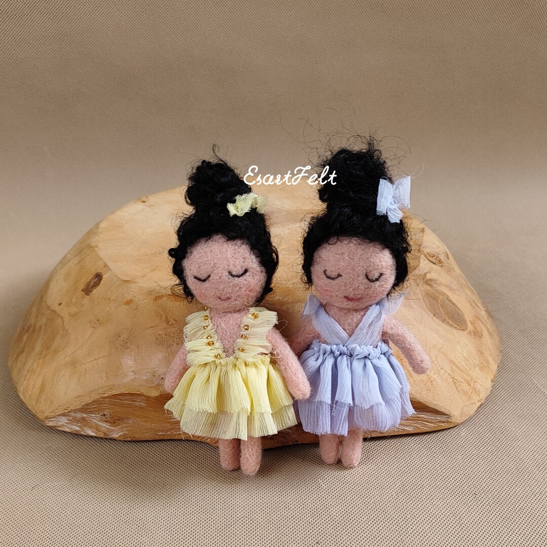 Felted Photo Props Doll, Newborn Doll Photo Props, Little Doll ...
