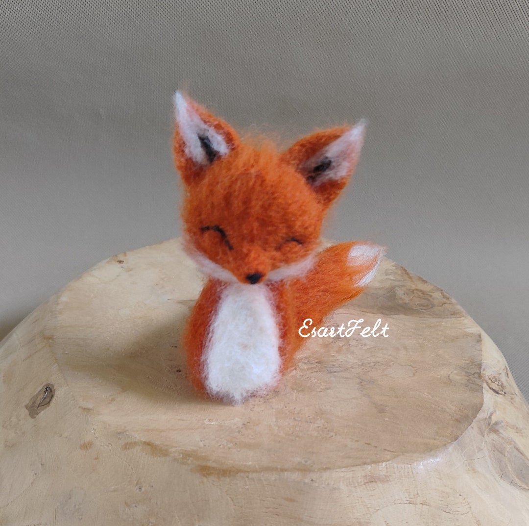 RTS Newborn Fox Photo Props, Felted Fox Newborn Prop, Felted Photo ...