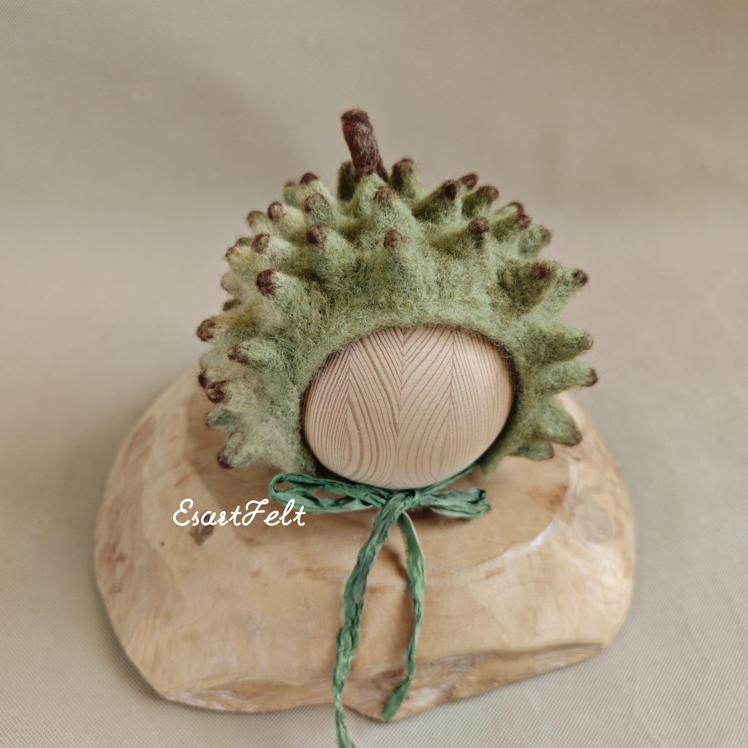 Pre-order Newborn Durian Hat, Newborn Photography Fruit Props Hat ...