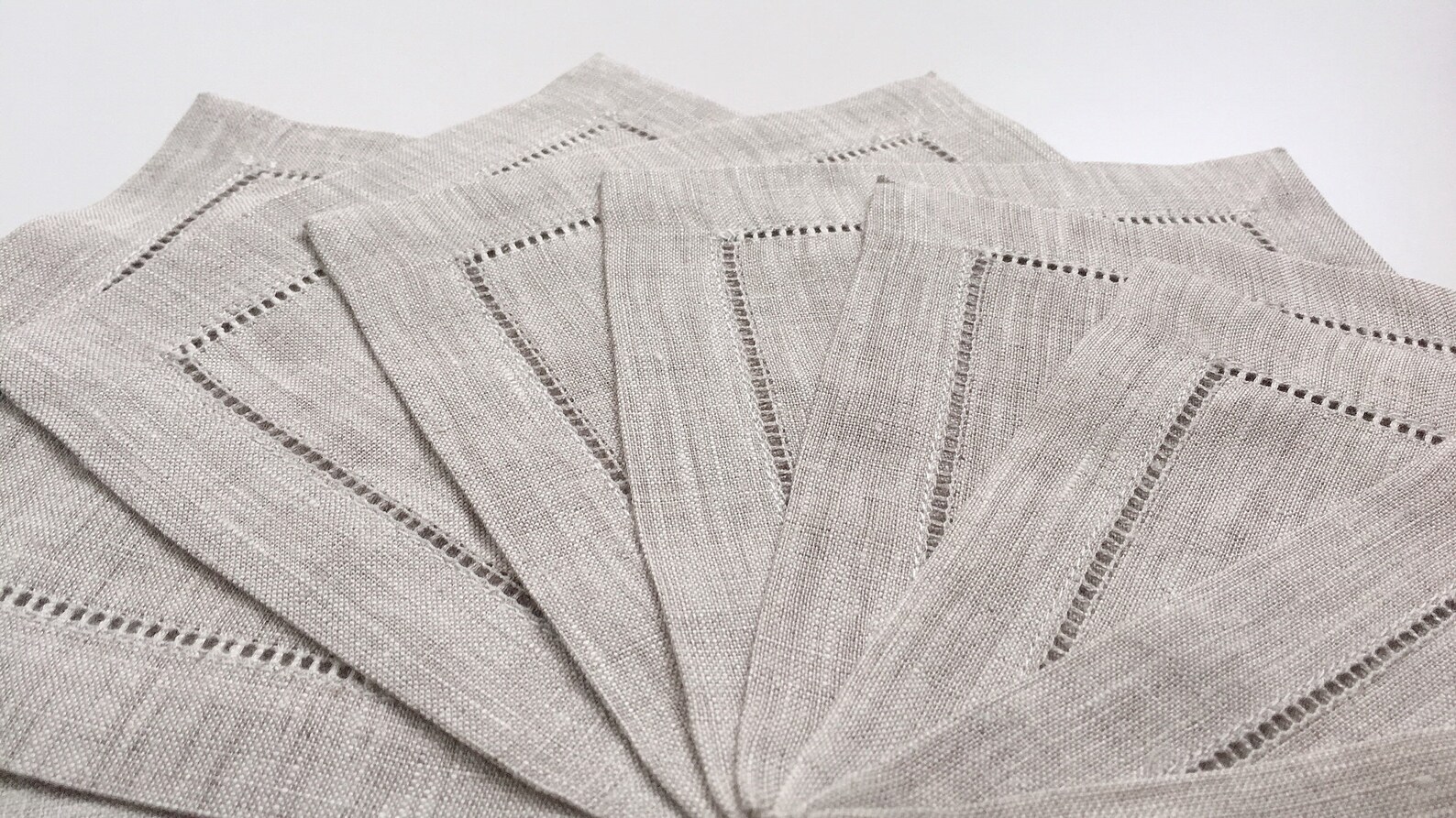 A Dozen 6x6 Ladder Hemstitch Linen Cocktail - Etsy