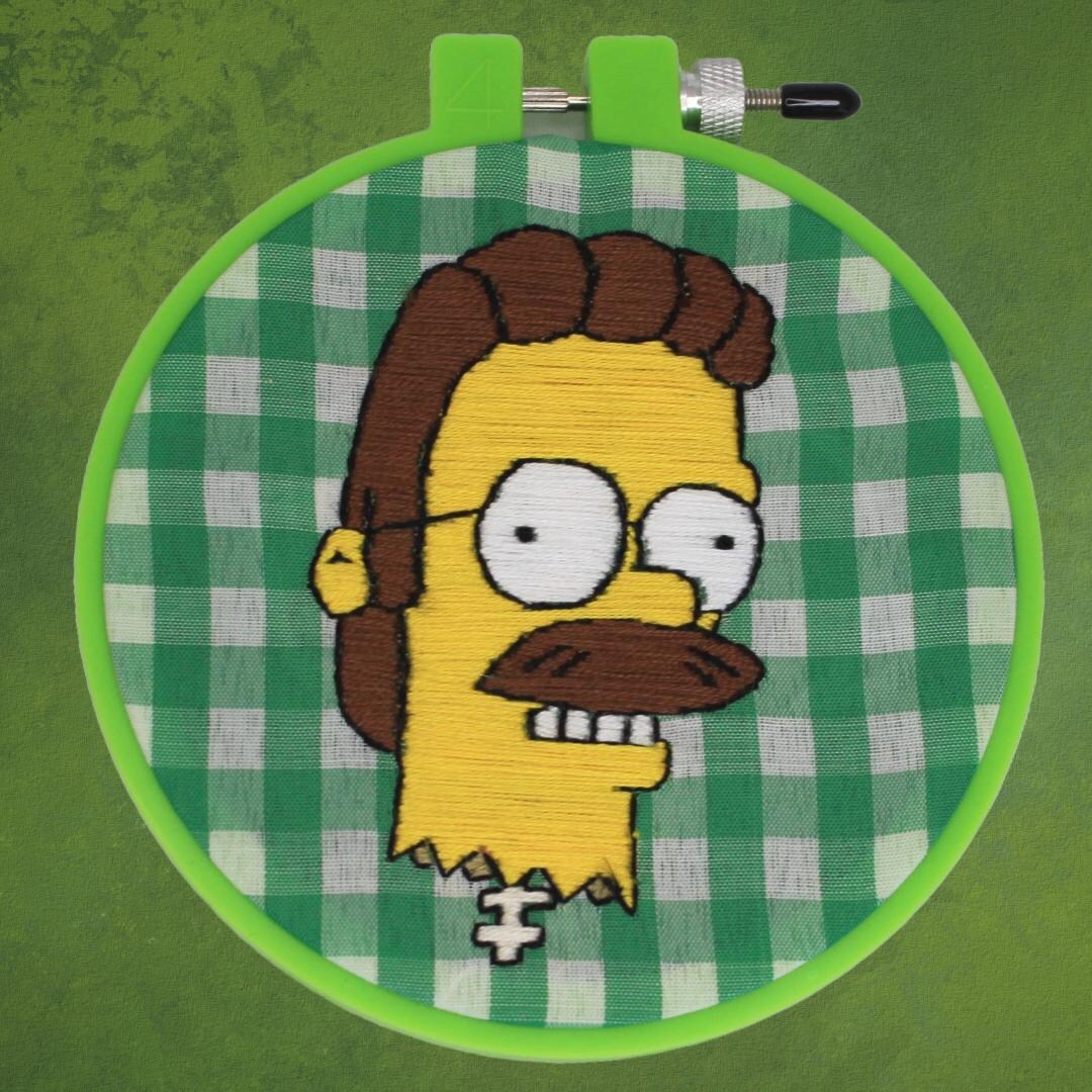 Severed Flanders Head Creepy Dark Goth Funny One-of-one Hand ...