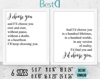 I Choose Poster - Etsy