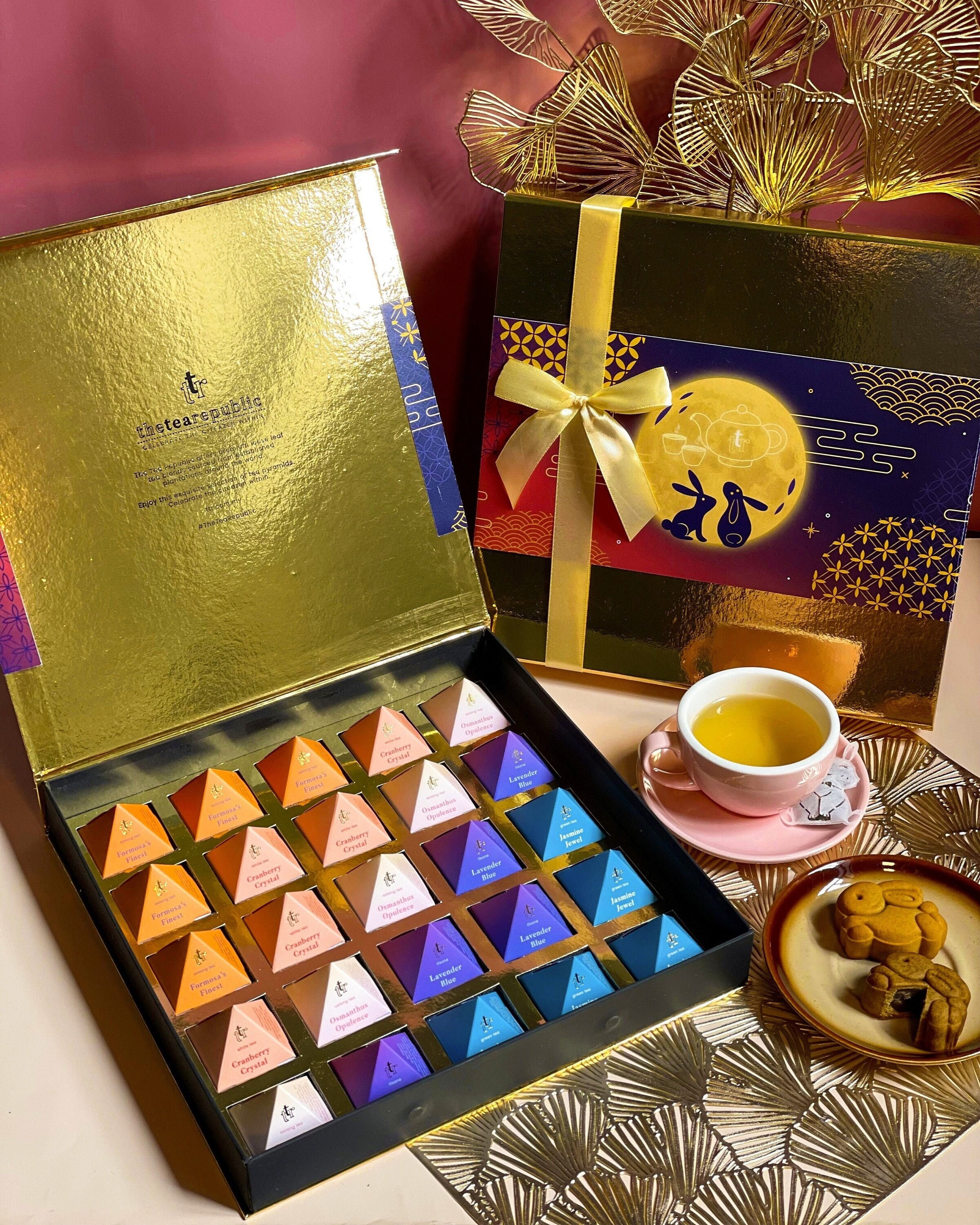 The Mid-autumn Luxury Tea Gift Box, Mooncake Festival - Etsy