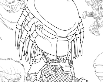 predator coloring book