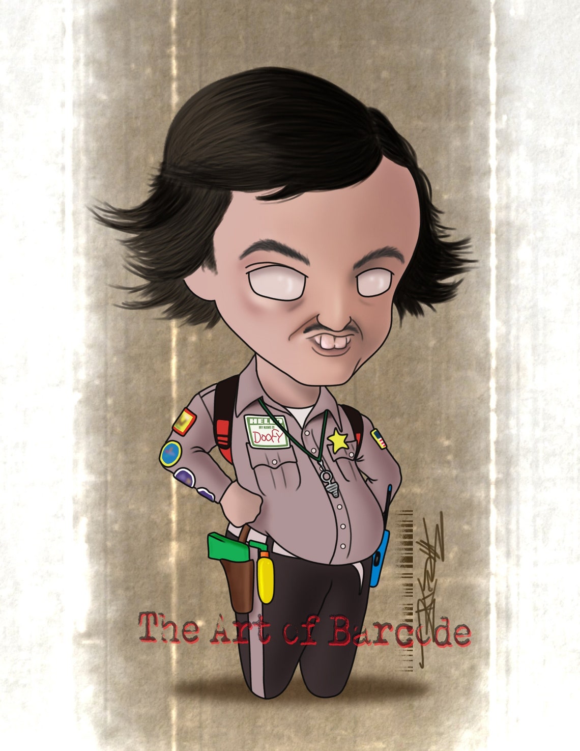 Scary Movie Officer Doofy ART PRINTS - Etsy