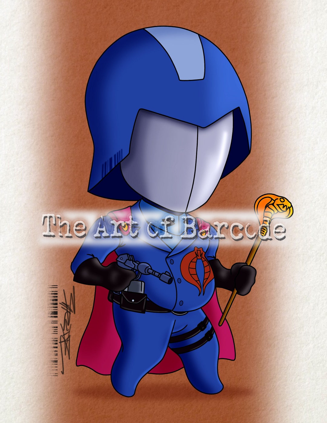 GI Joe - Cobra Commander ART PRINT - Etsy