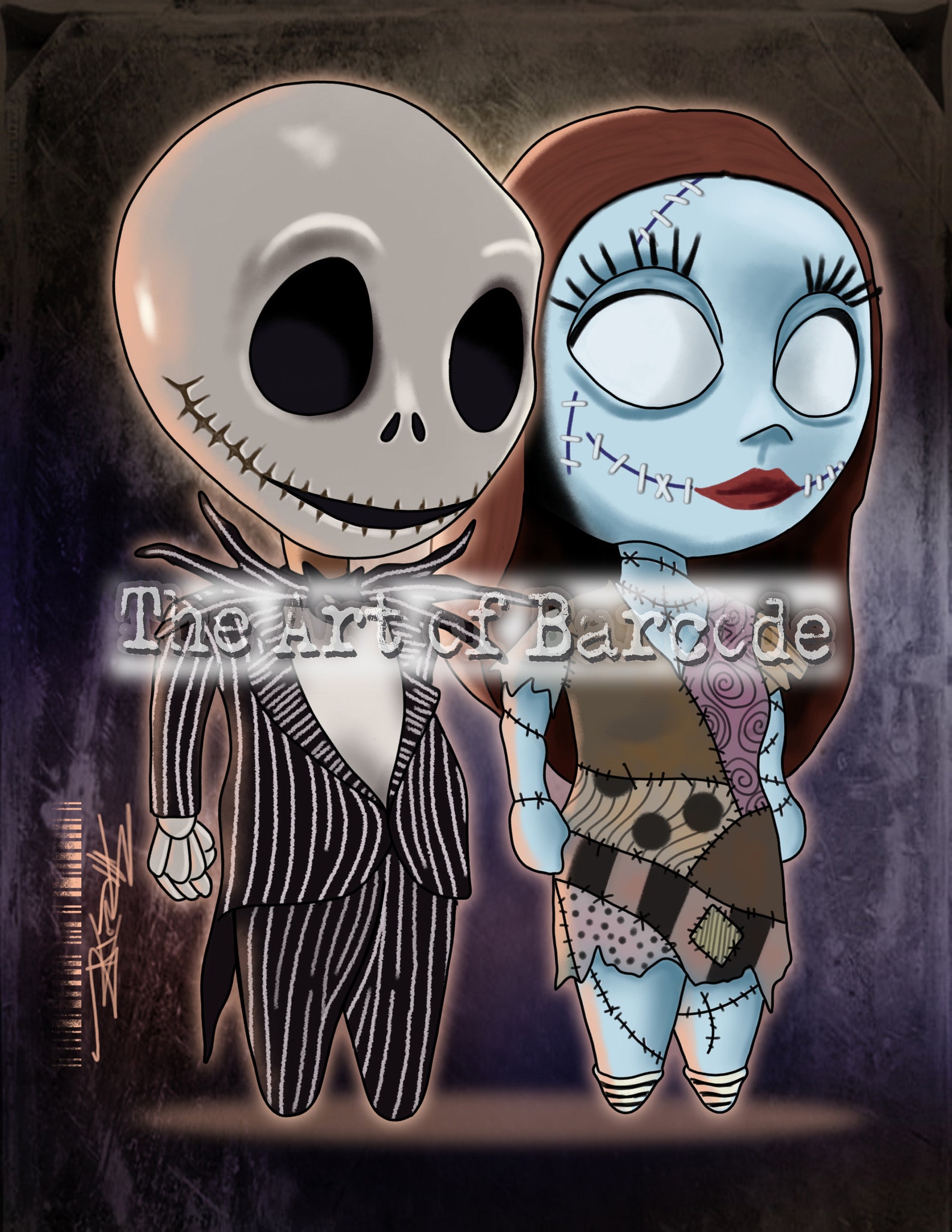 Nightmare Before Christmas Jack and Sally / Lock Shock & - Etsy