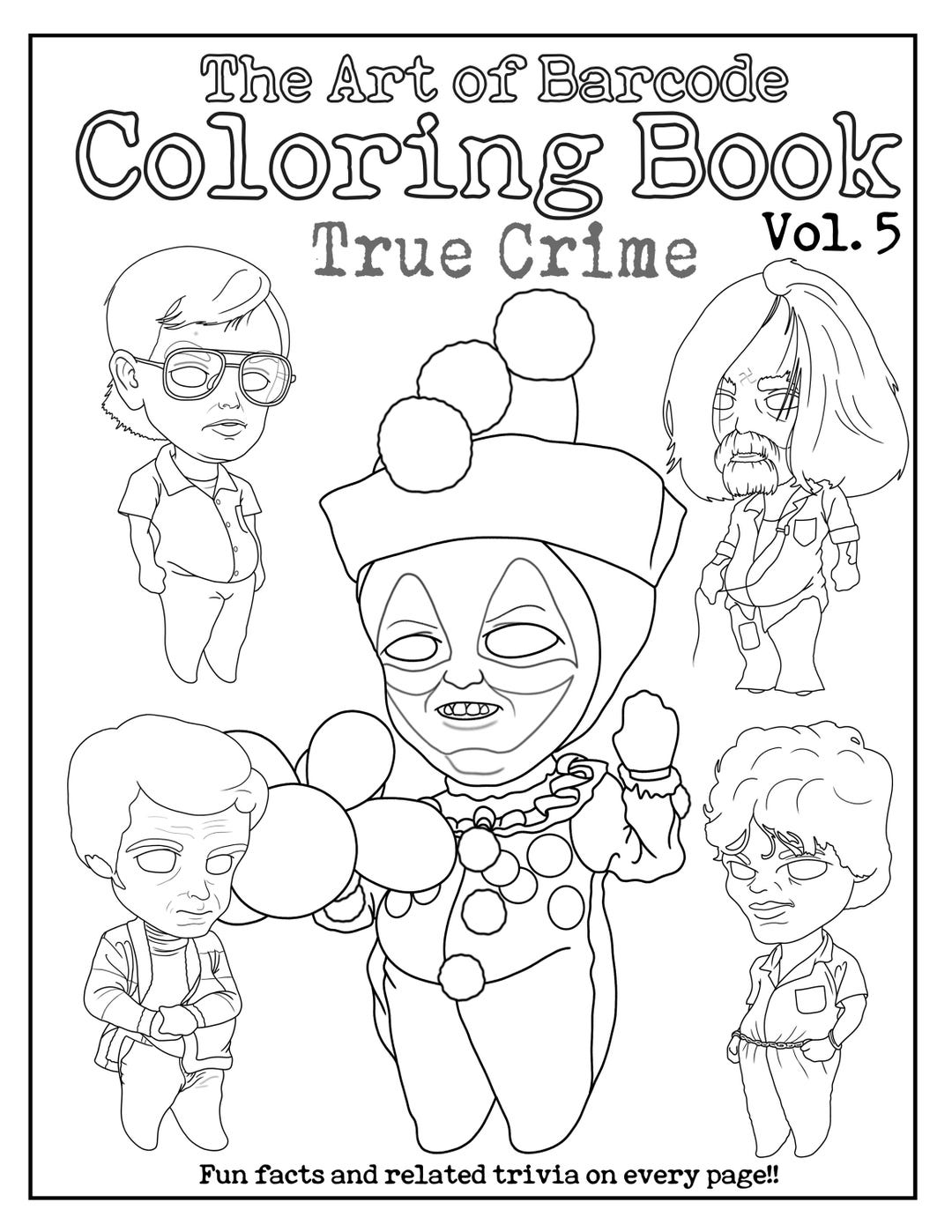 True Crime Coloring Book - Creepy Art Therapy - Etsy