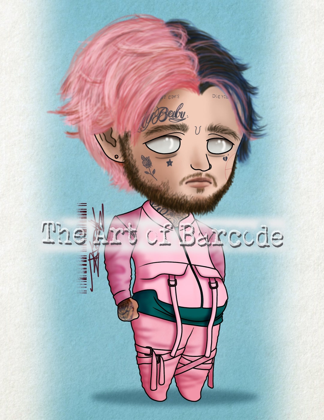 Lil Peep ART PRINT - Etsy