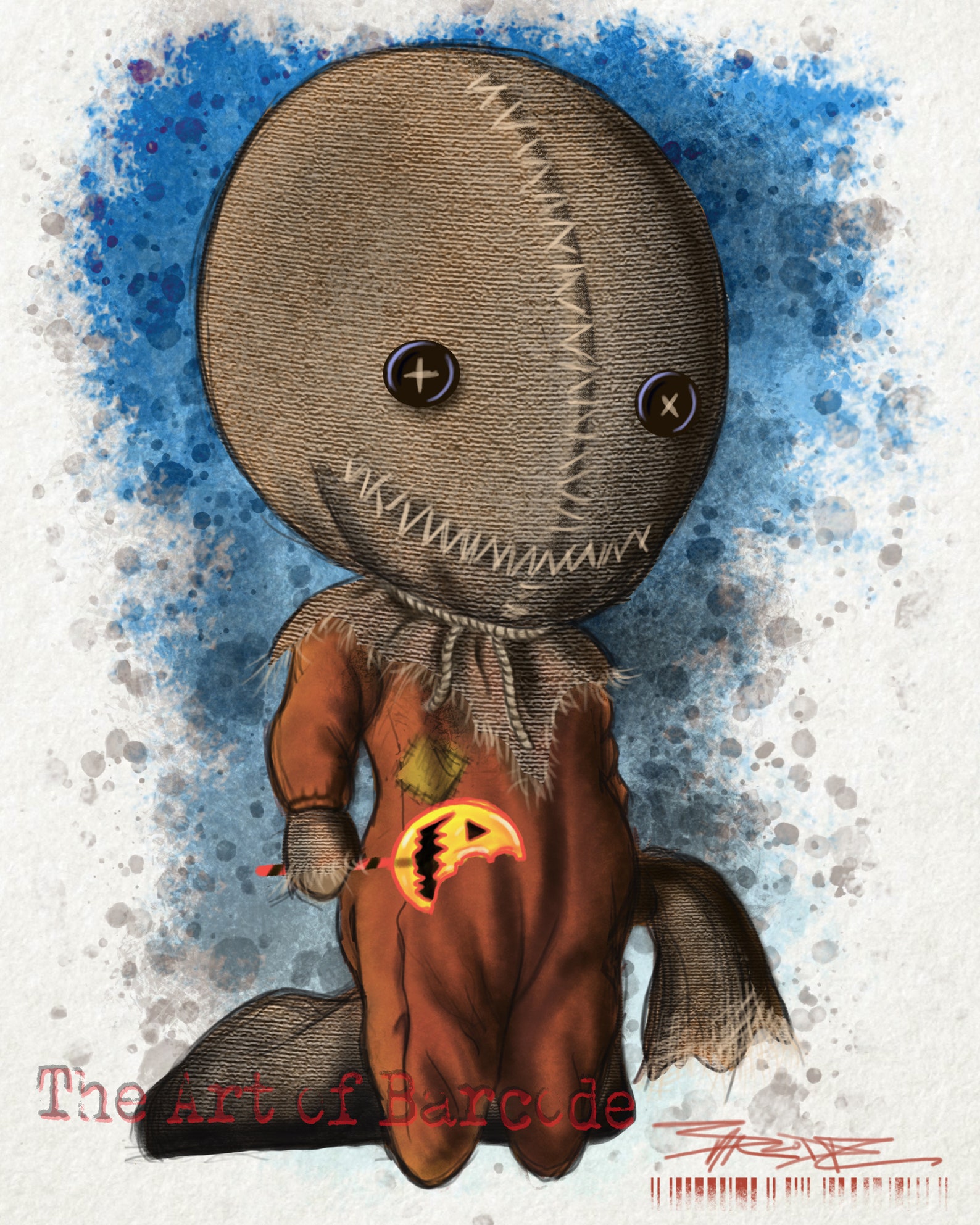 Sammy Trick R Treat Artistic Tribute 8x10 Art Print Etsy