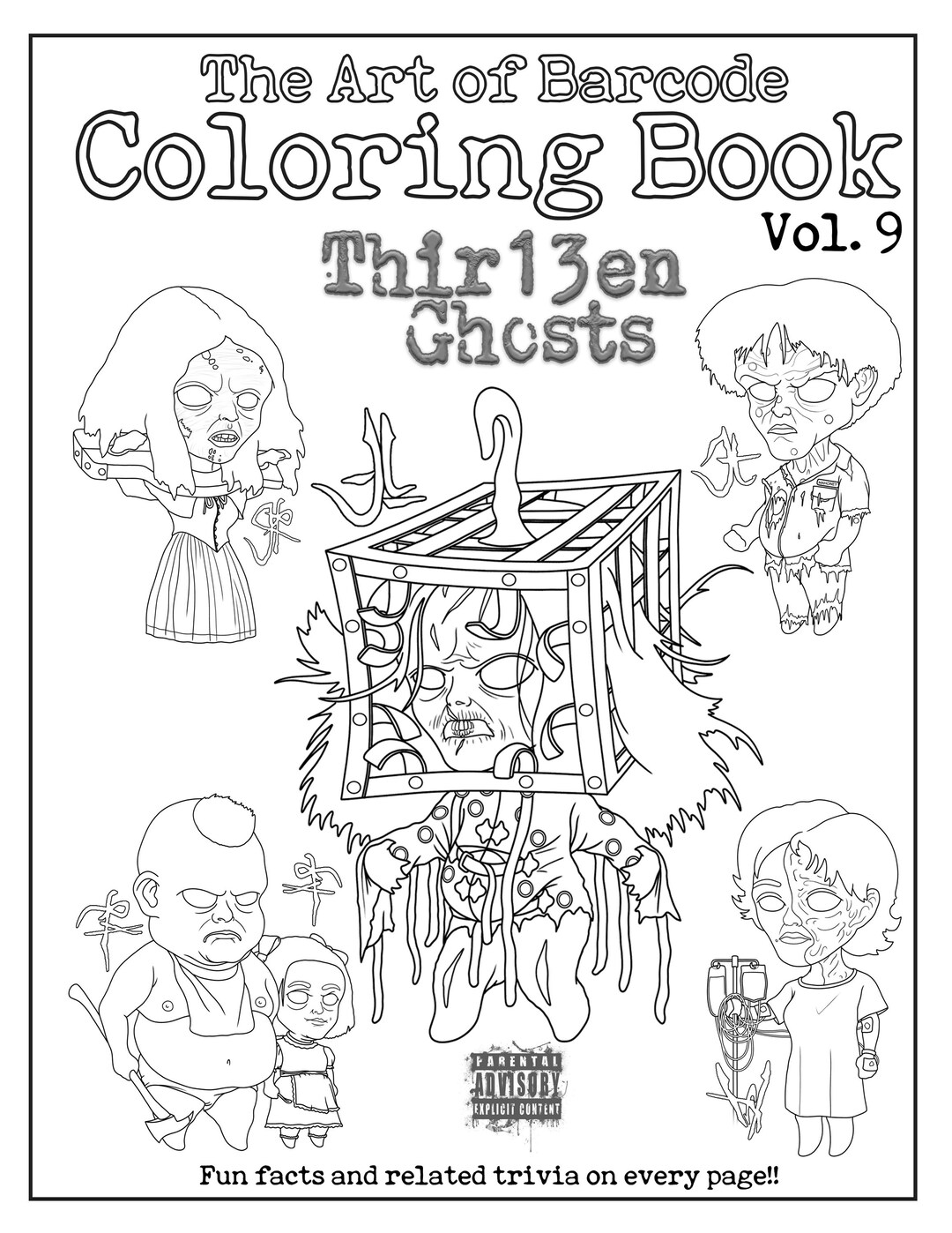 Novelty Coloring Books #2 - Disturbing Films / Christmas / 13 Ghosts ...