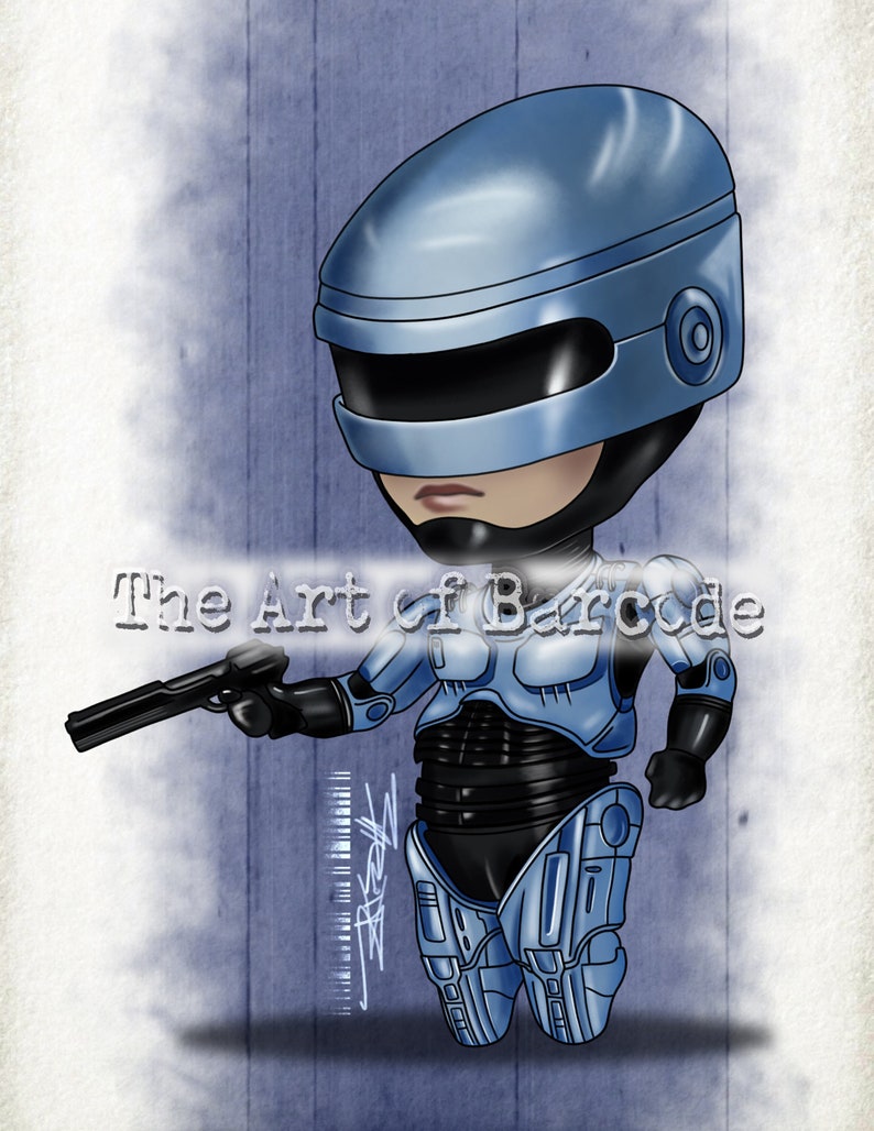 Robocop 1987 Robocop / Clarence Boddicker / Dick Jones ART - Etsy