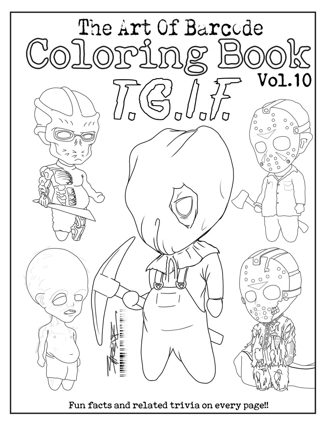 Novelty Coloring Books 2 Creepy Kids / Disturbing Films / Christmas ...