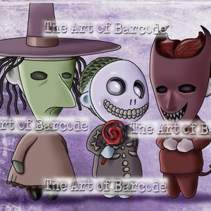 Nightmare Before Christmas Jack and Sally / Lock Shock & - Etsy