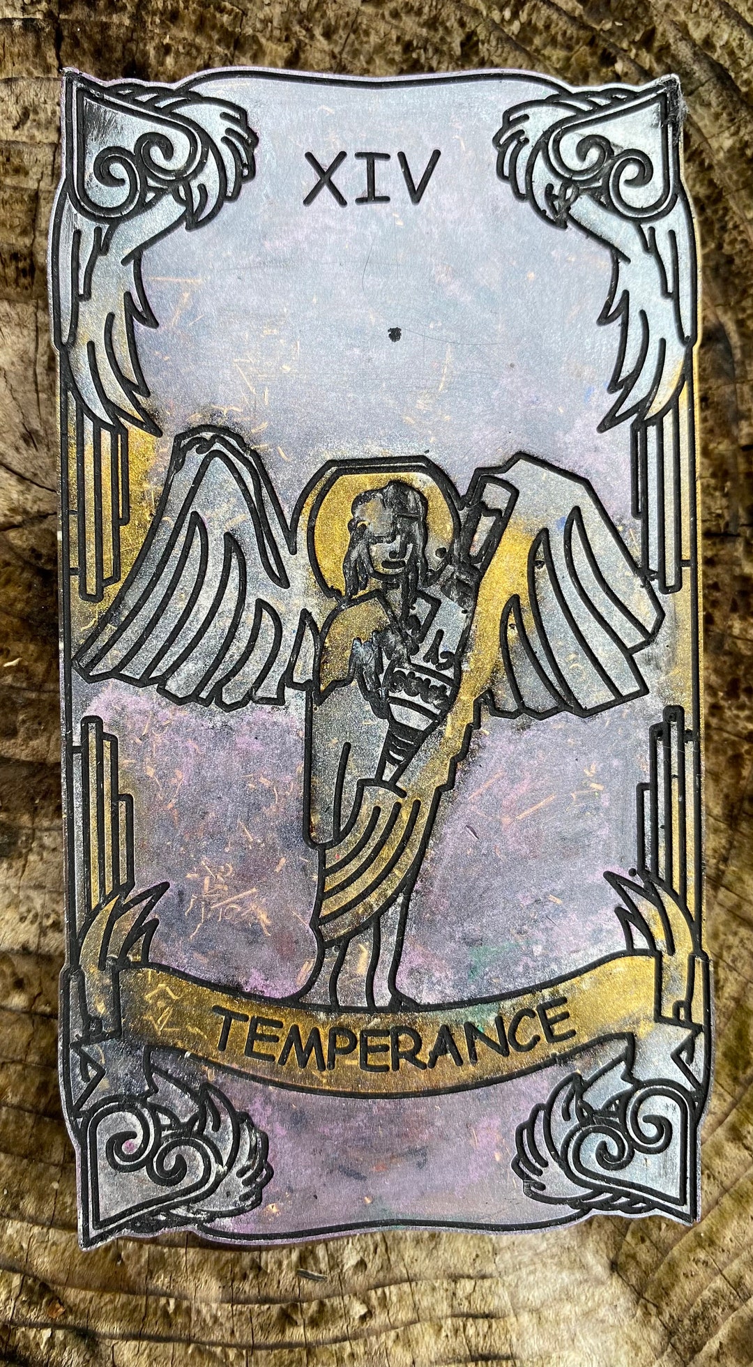 Orgone Tarot Card Temperance Angel Black Tourmaline Orgone Device ...