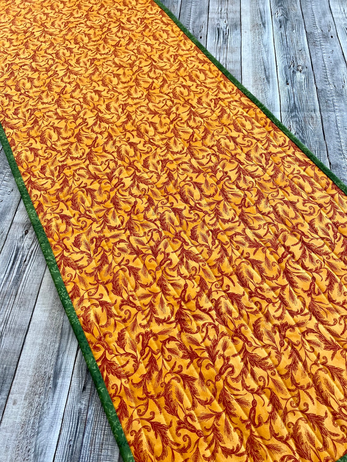 Fall Quilted Table Runner Reversible Table Runner Modern - Etsy
